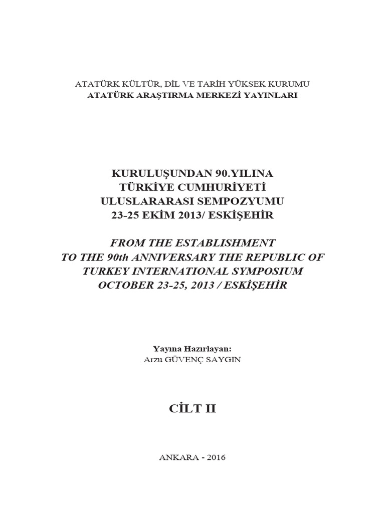 Kuruluşundan 90. Yilina t.c. c. Ii2 | PDF