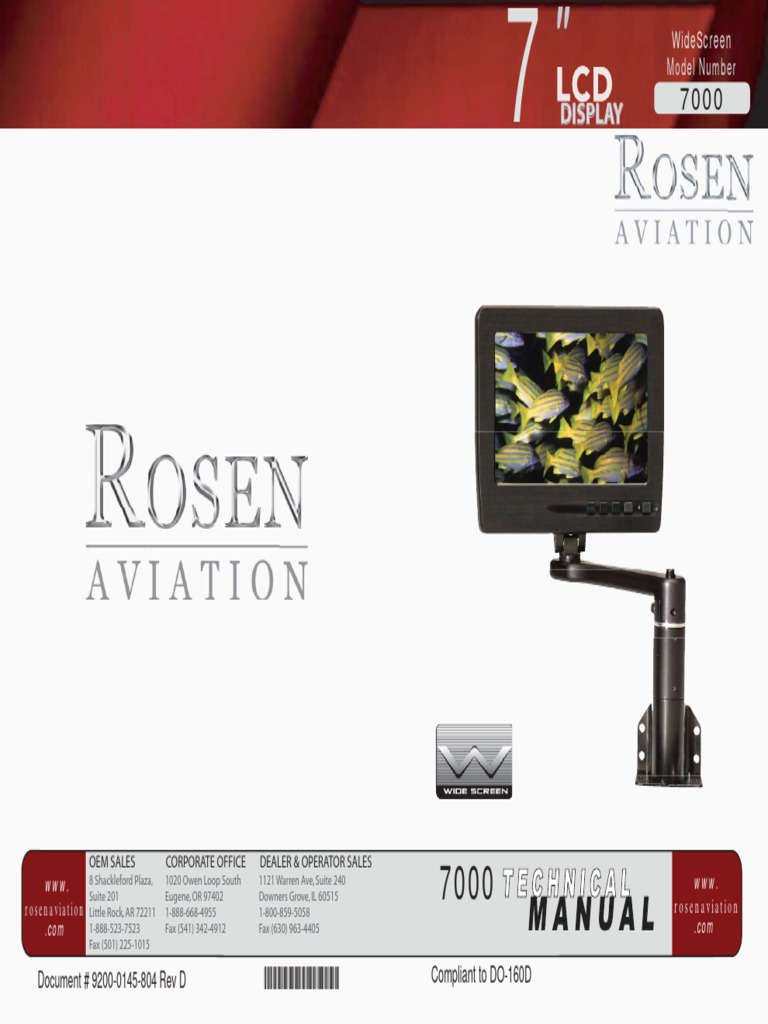 Rosen 7000 Technical Manual (Rev D) | PDF