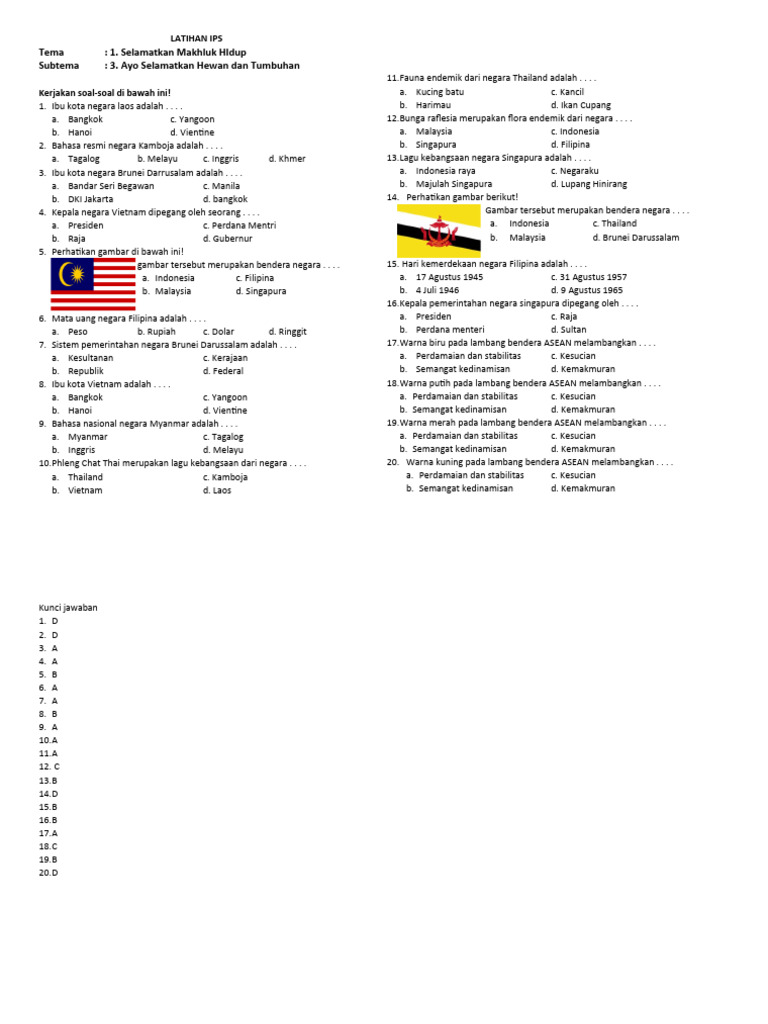 Tema: 1. Selamatkan Makhluk Hidup Subtema: 3. Ayo Selamatkan Hewan Dan Tumbuhan | PDF