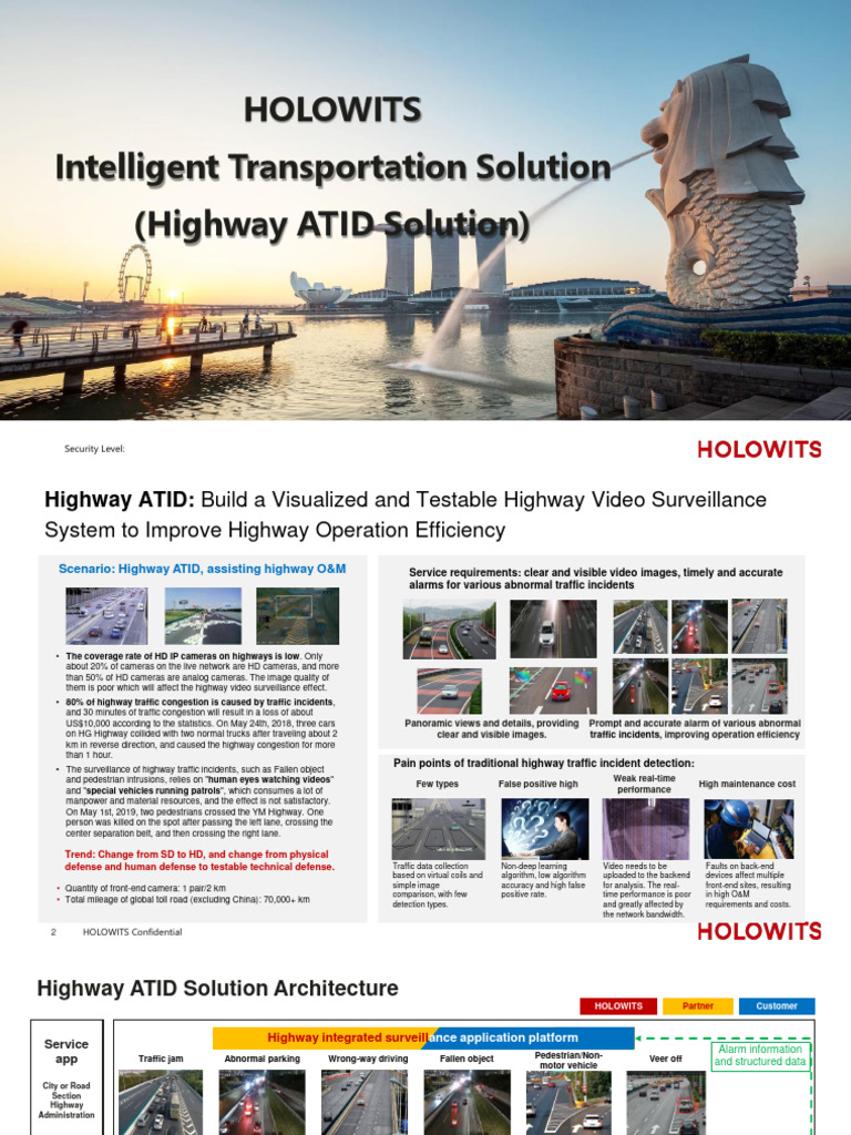 (Technical Presentation) HOLOWITS Intelligent Transportation Solution-Highway V1.1 | PDF ...