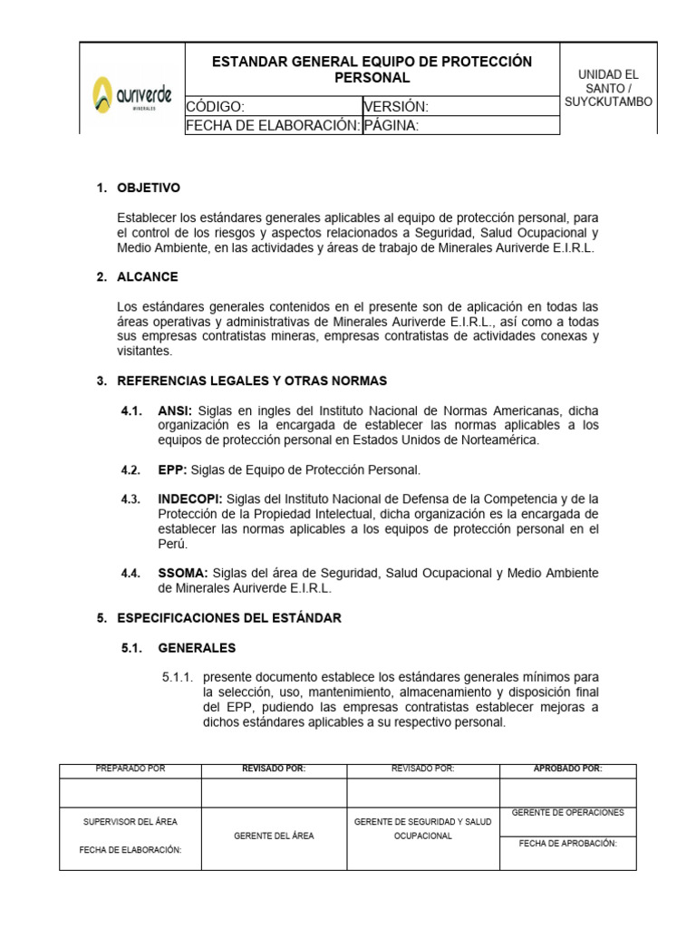 Mav-Sso-F-47 Epp | PDF | Seguridad y salud ocupacional Mav-Sso-F-47 Epp | PDF | Seguridad y salud ocupacional