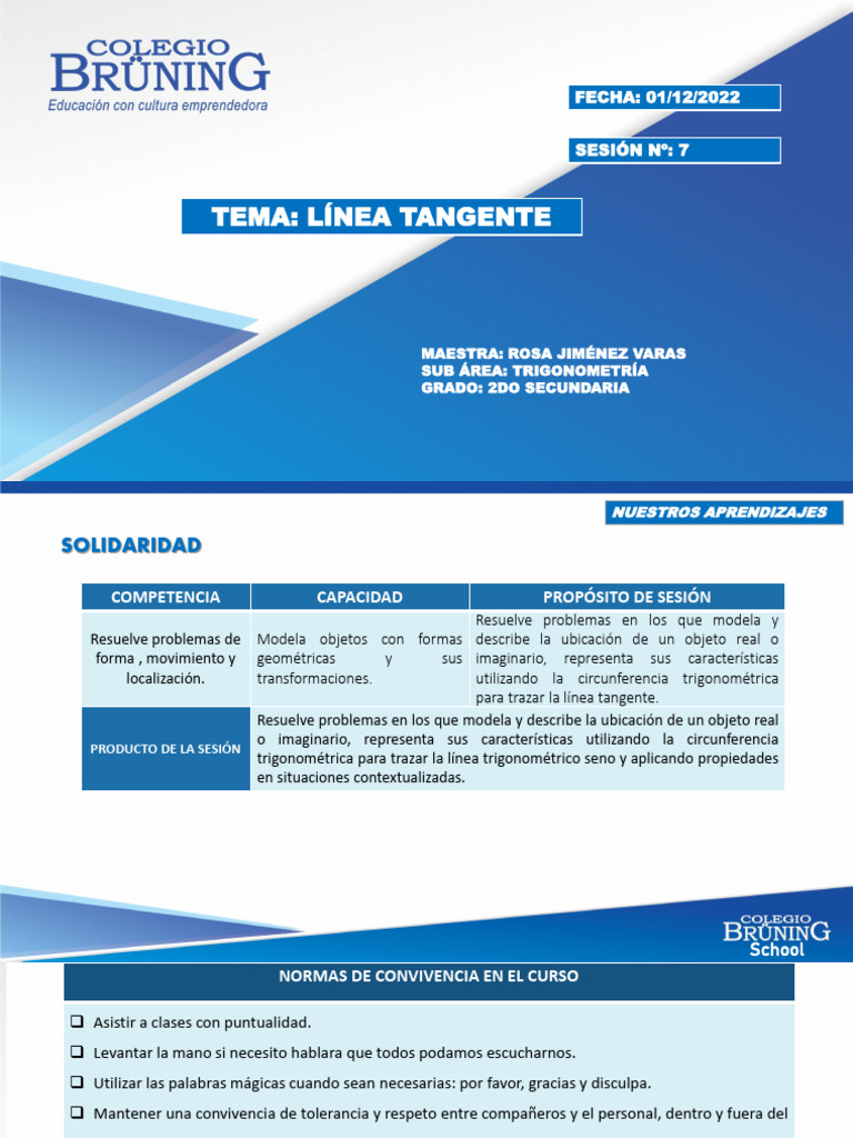 Trigonometría: Línea Tangente y Aplicaciones | PDF | Trigonometría