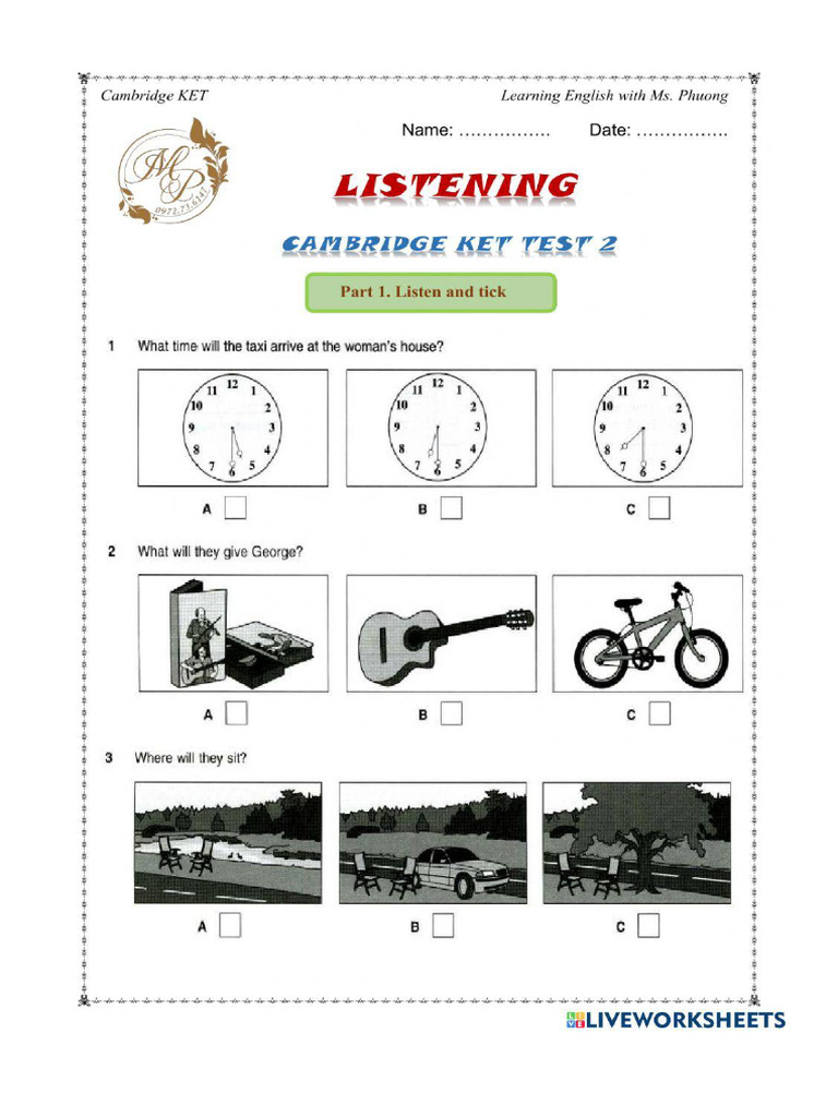 Ket Listening Pdf