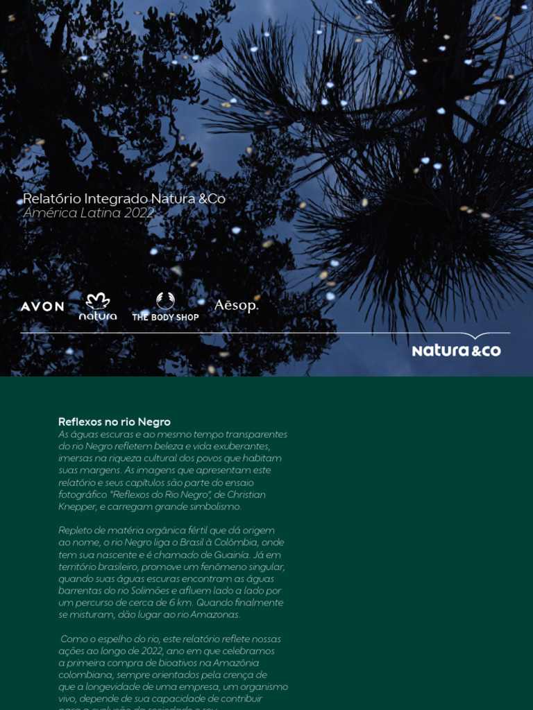Relatorio Integrado Natura ECo America Latina 2022 | PDF