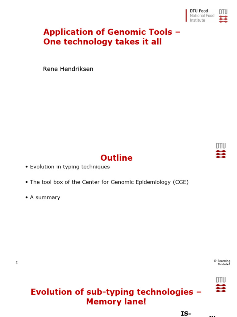 04 Application of Genomic Tools - One Technology Takes It All | PDF ...