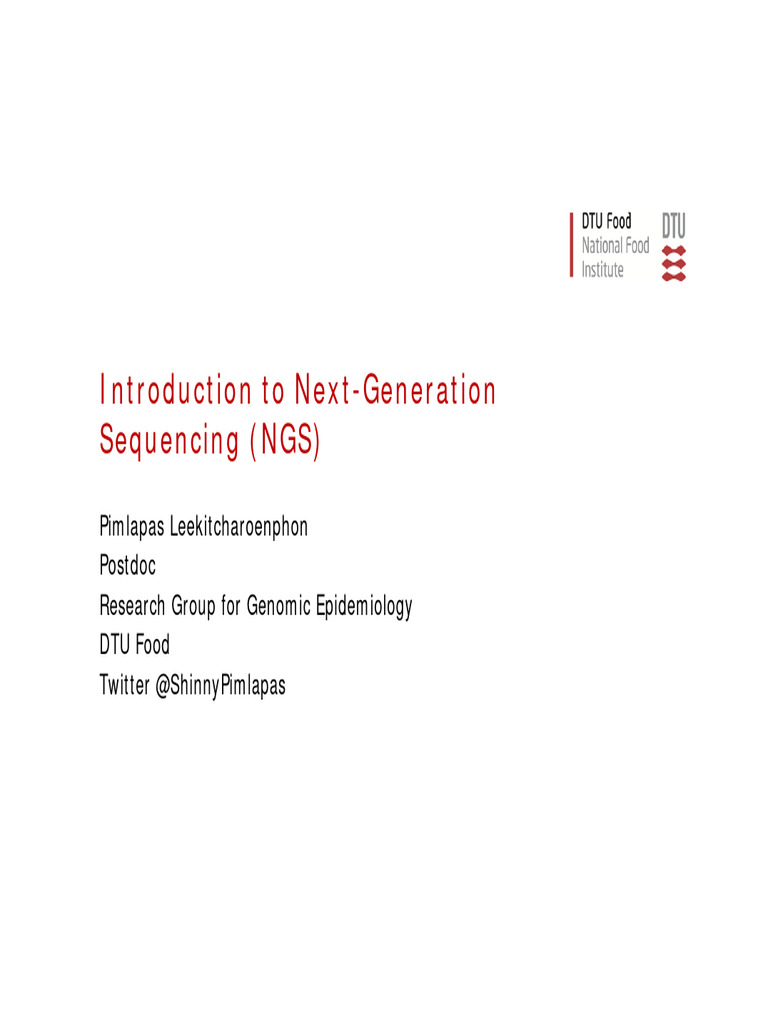 05 Introduction To Next-Generation Sequencing (NGS) | PDF | Dna ...