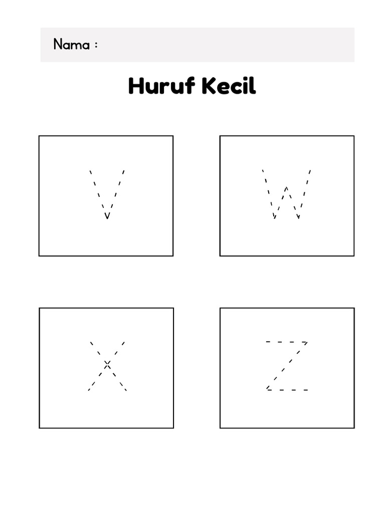 Menyurih Huruf Kecil | PDF