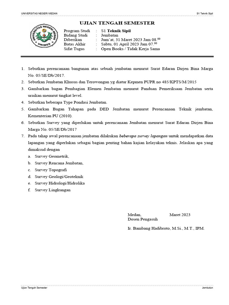 #08 UTS - Jembatan Genap 2022-2023 | PDF