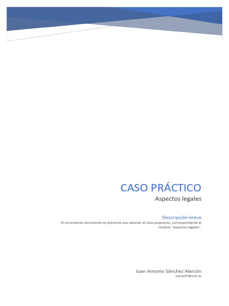 Caso 6. Aspectos Legales | PDF