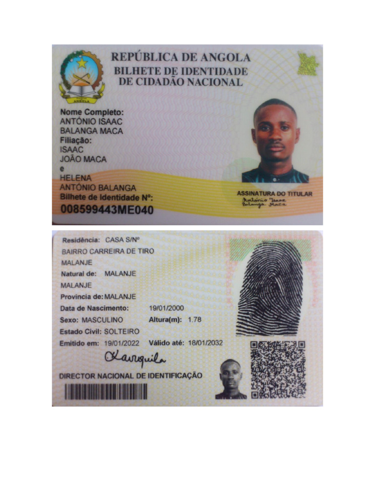 Bilhete de Identidade | PDF