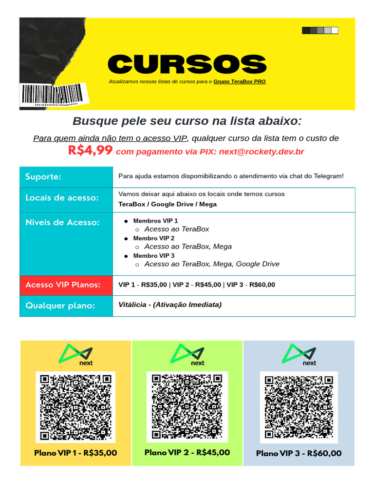 Lista de Cursos | PDF