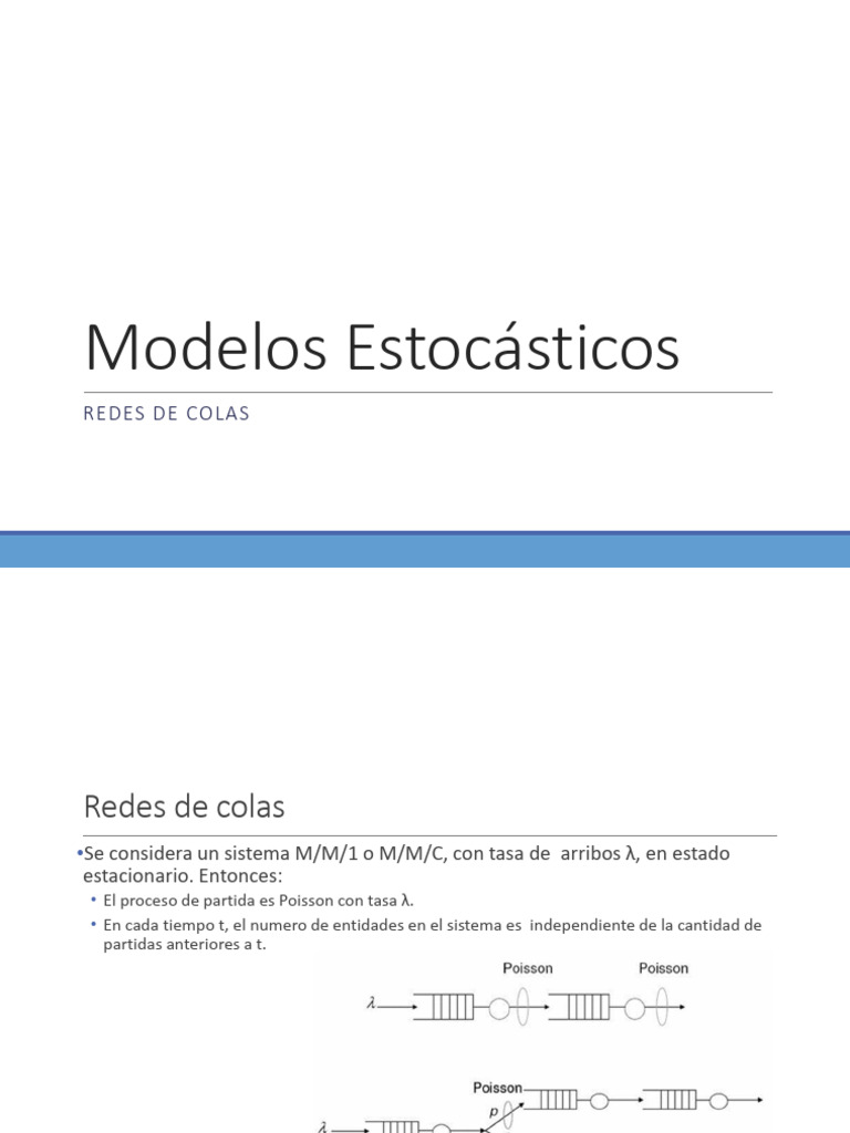 Modelos Estocasticos Teoria Colas Parte 3 | PDF