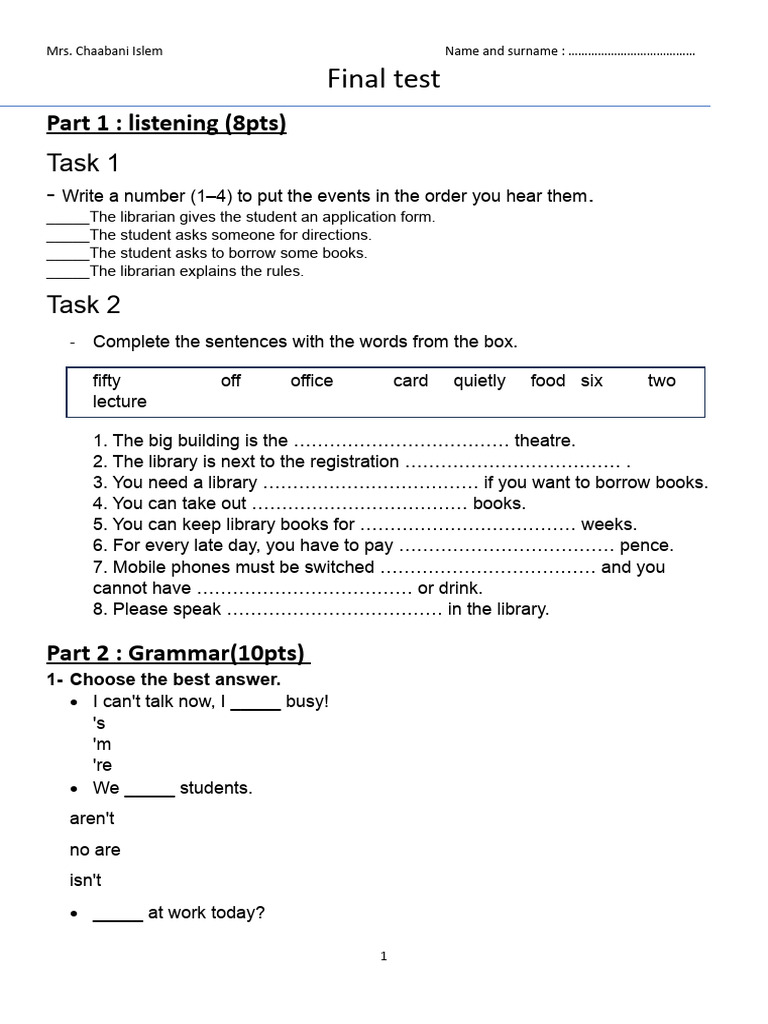 Test A2 | PDF | Libraries