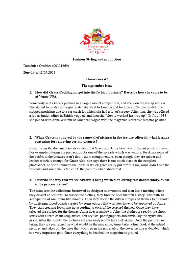 September Issue | PDF | Vogue (Magazine) | Anna Wintour