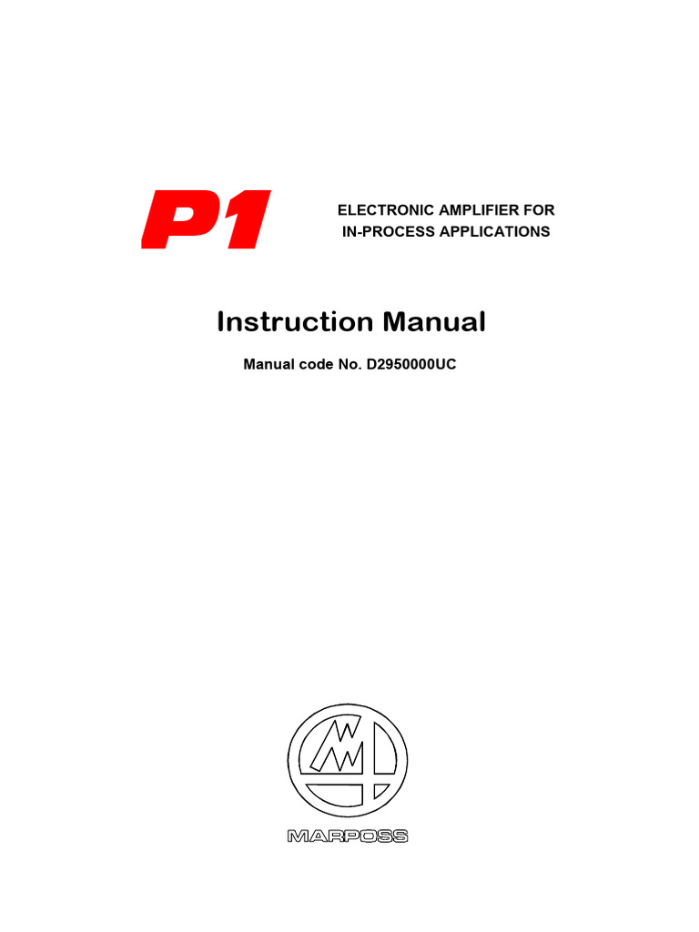 P1 Instruction | PDF | Power Supply | Electrical Connector