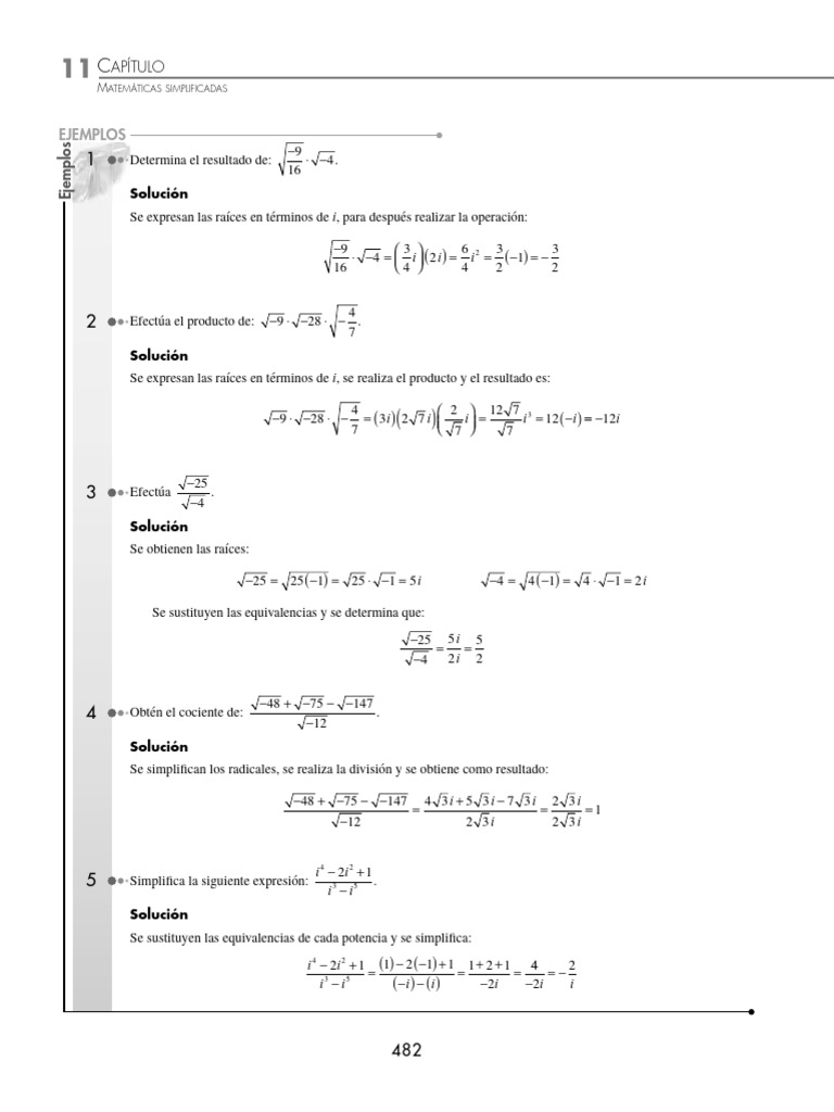 Numeros Complejos M y D | PDF | Aritmética | Álgebra abstracta