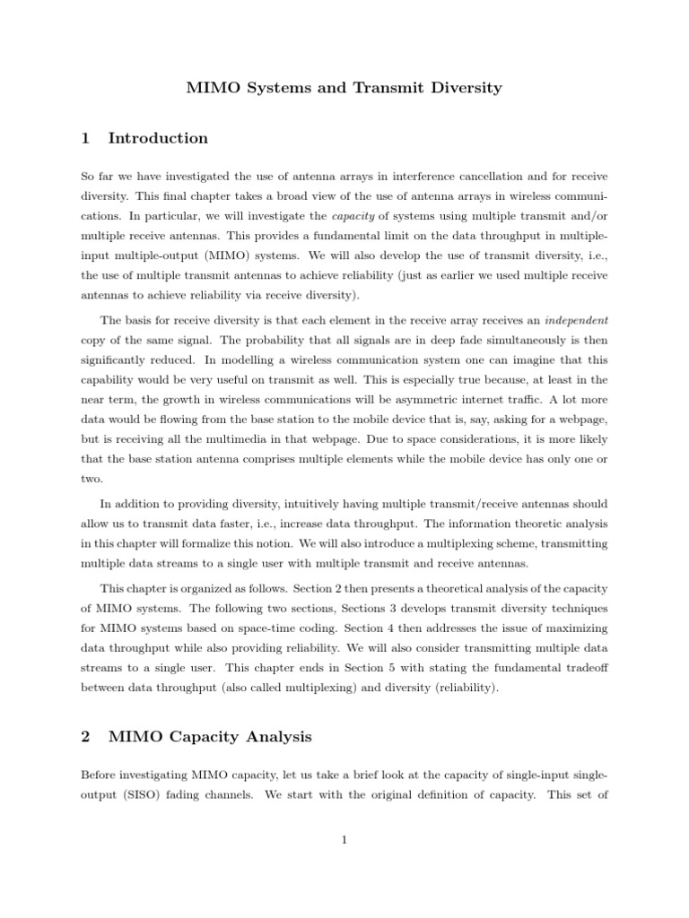 Diversity Transmit | PDF