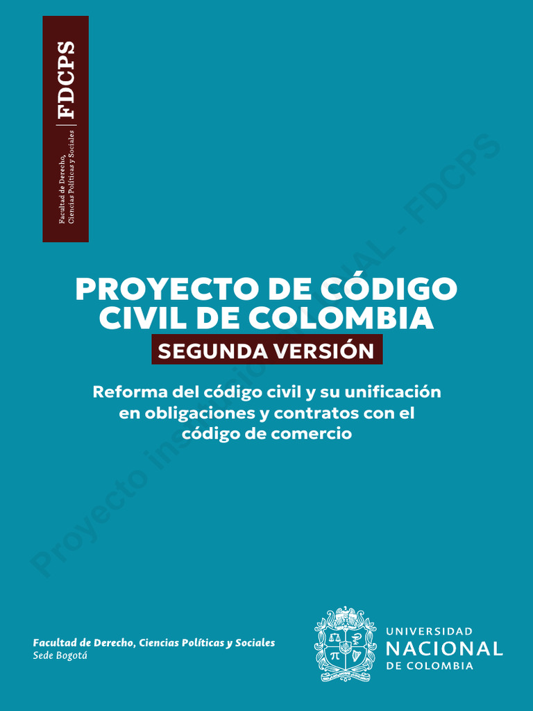 PROYECTO DE CÓDIGO CIVIL DE COLOMBIA (2023) | PDF | Propiedad ...