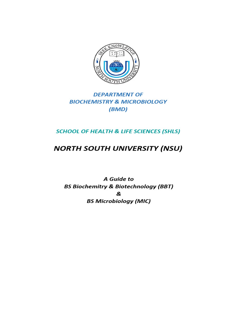 NSU Biochemistry & Microbiology Curriculum | PDF | Organic Compounds ...