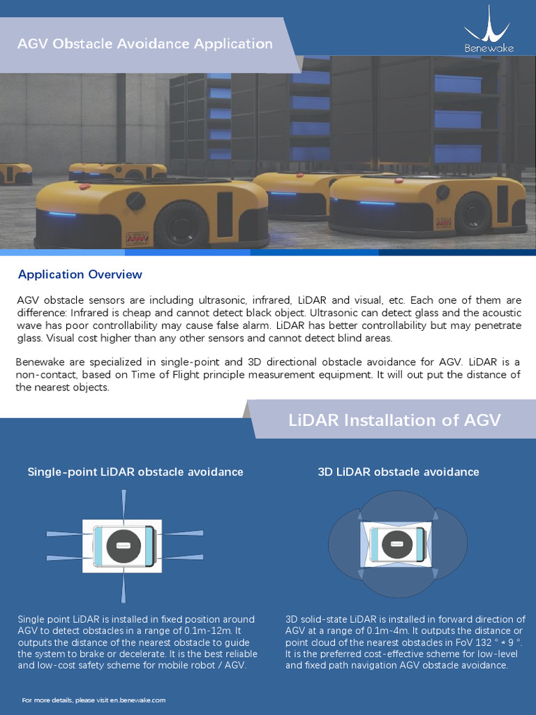 Agv Obstacle Avoidance Application | Download Free PDF | Lidar | Manufactured Goods