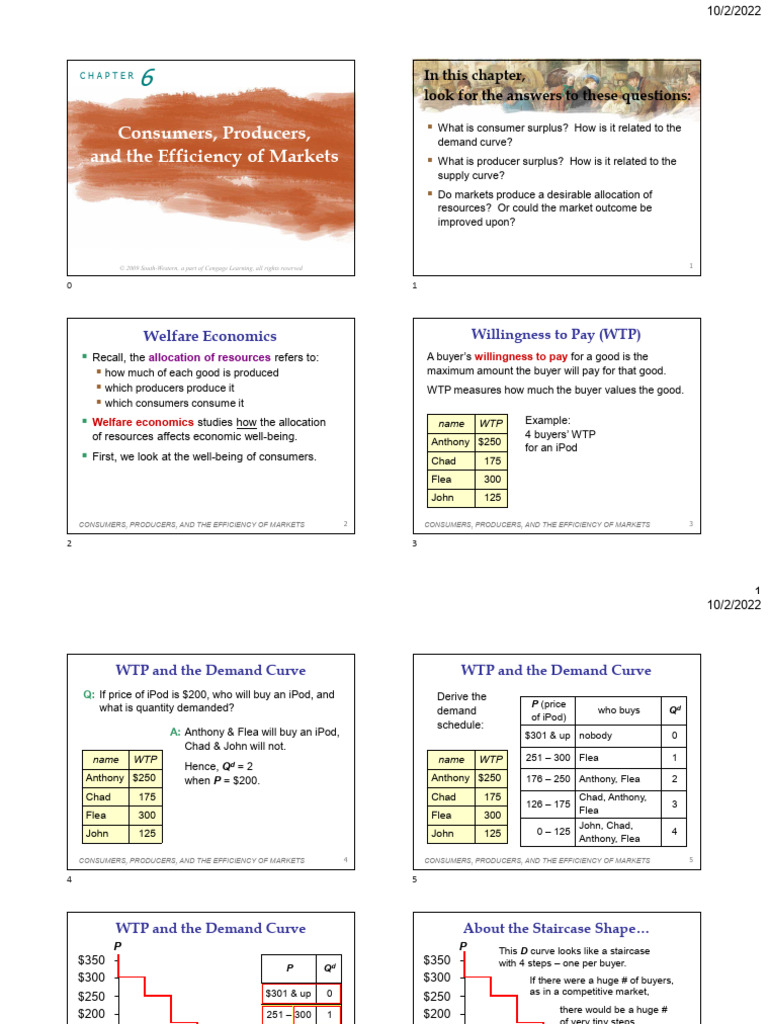 Chapter 06 Consumers, Producers, and The Efficiency of Markets | PDF ...