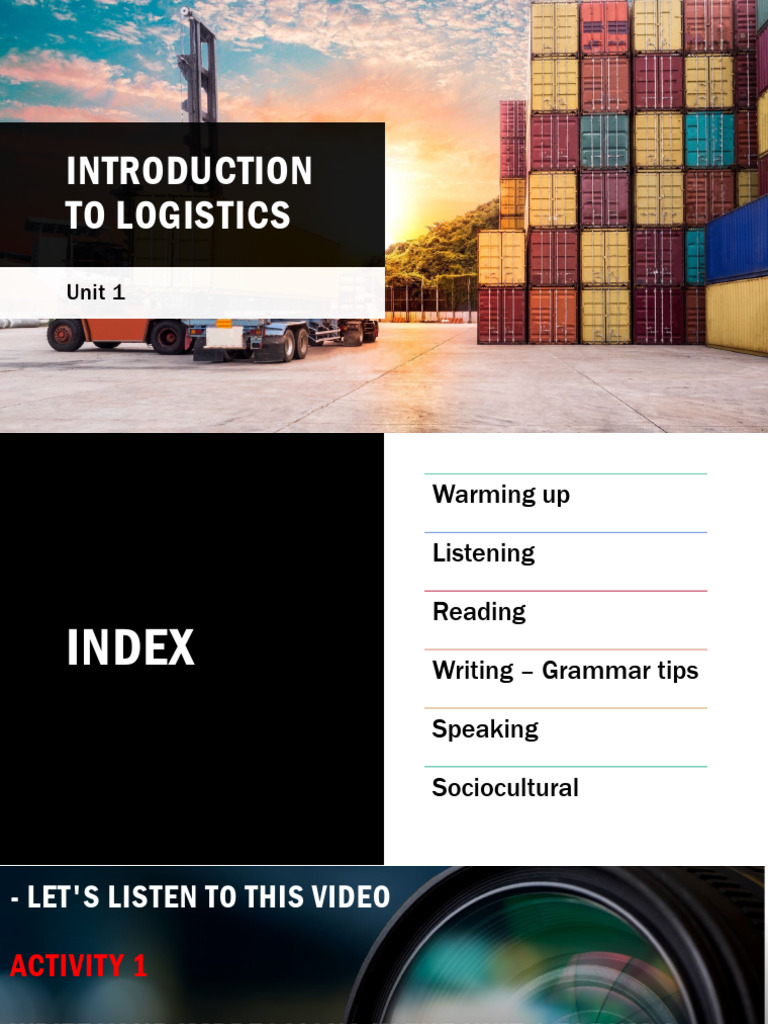 Unit 1 | PDF | English Language | Logistics
