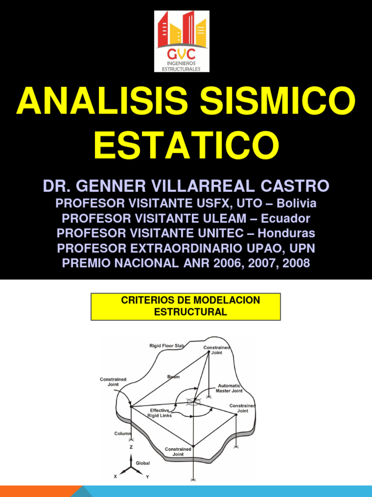 GVC Ingenieros Estructurales (Análisis Estático) | PDF
