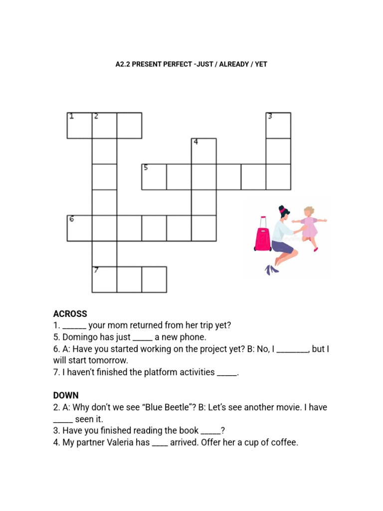 A2.2 Present Perfect Just Already Yet | PDF