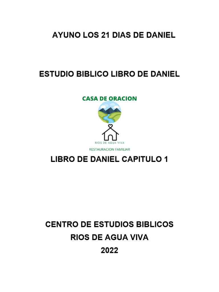 Estudio Bíblico: Libro de Daniel | PDF | Daniel (figura bíblica) | Nabucodonosor Ii