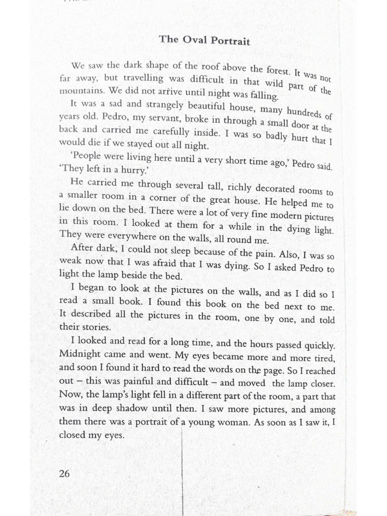 The Oval Portrait | PDF