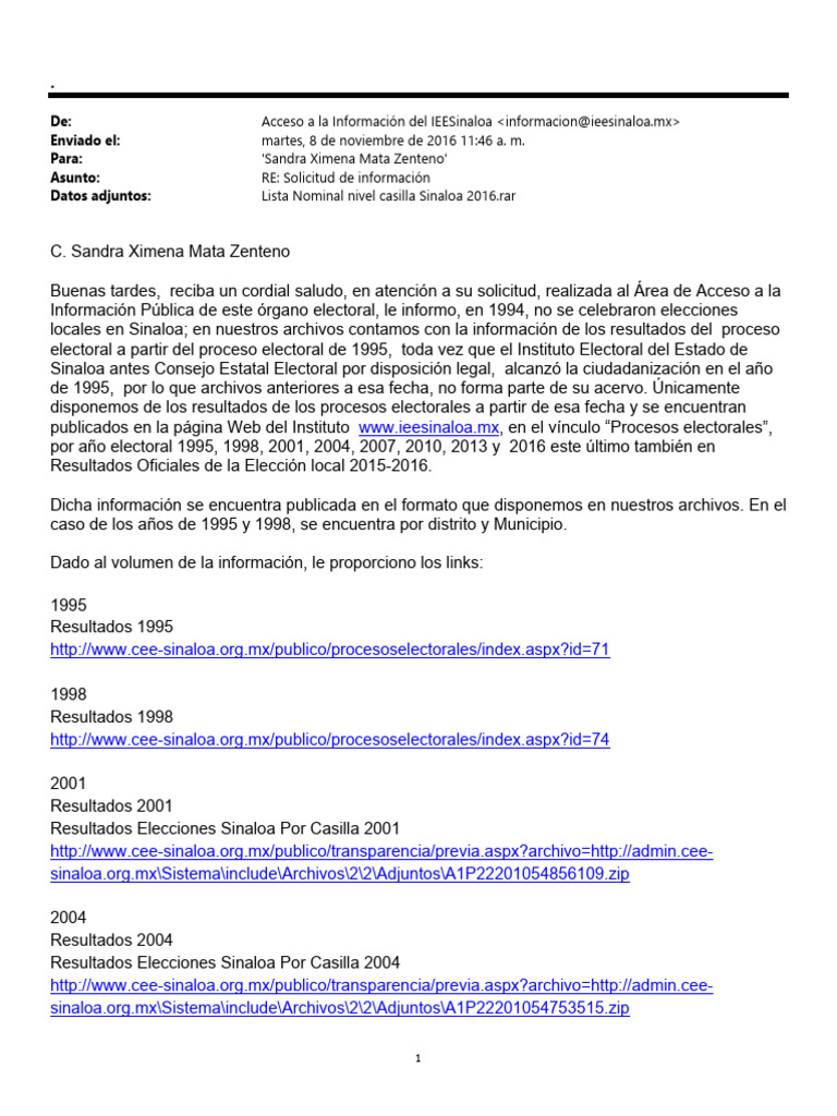 De: Enviado El: Para: Asunto: Datos Adjuntos | PDF