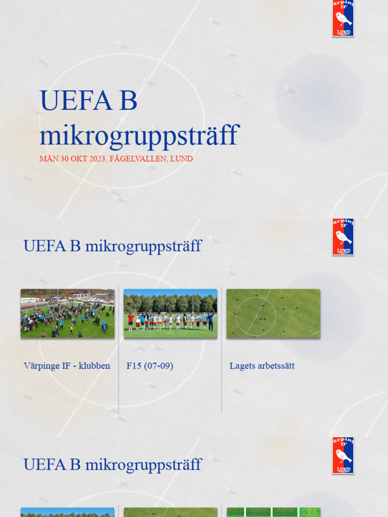 Presentation Mikro UEFA B | PDF