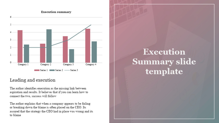Executive Summary Slide Template | PDF