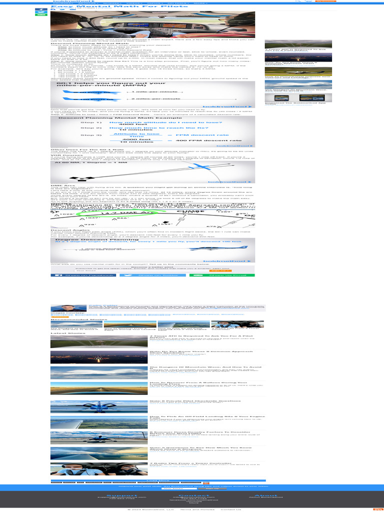 Easy Mental Math For Pilots - Boldmethod | PDF | Transport Safety ...