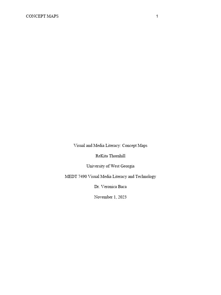 Visual and Media Literacy Concept Maps | PDF | Learning | Science Education