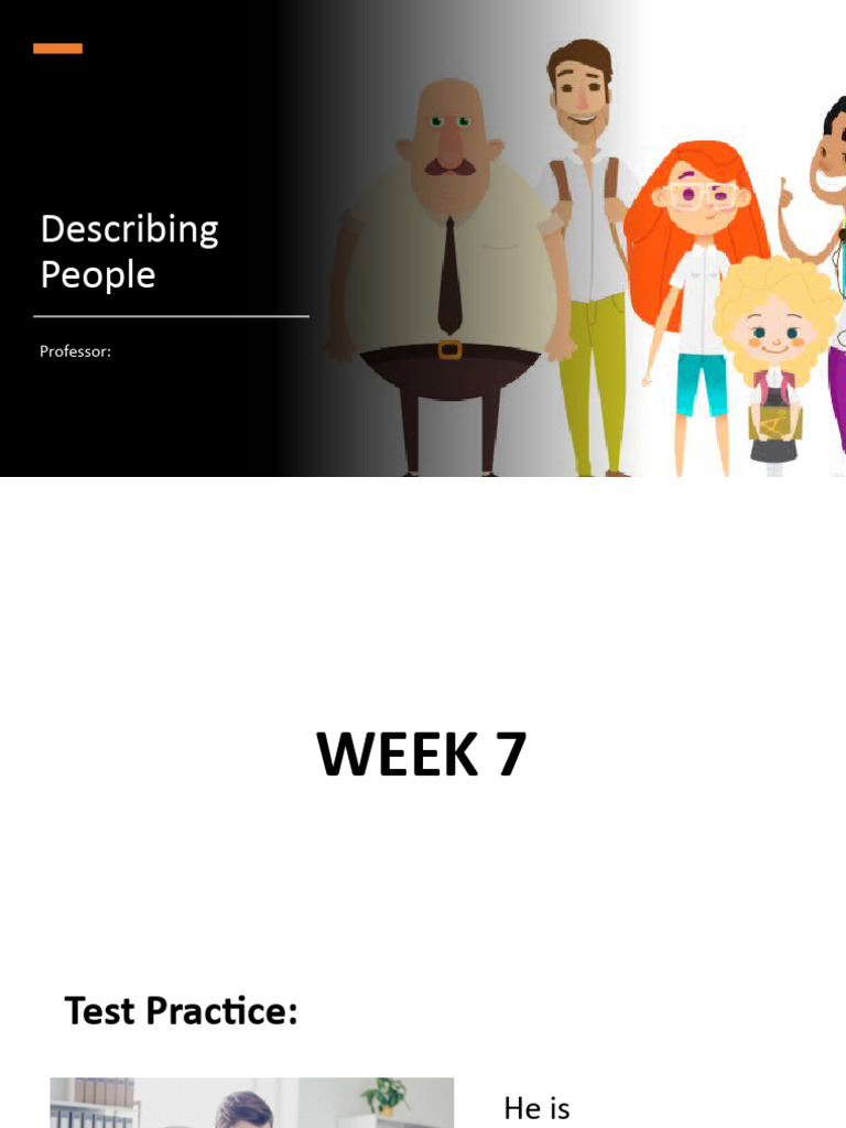 Describing People: Test Practice Guide | PDF