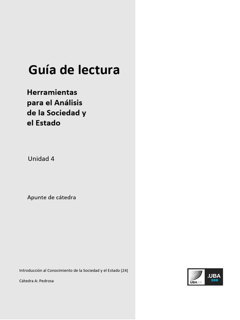 U4. Guía de Lectura Herramientas | PDF