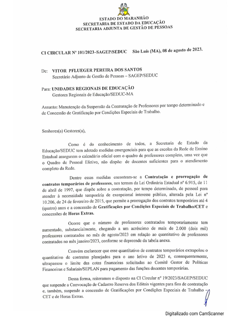 Circular 101 2023 Sagep | PDF