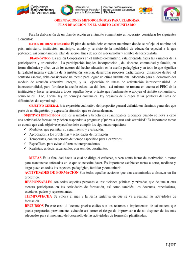 Orientaciones Ambito Comunitario 2023-2024 | PDF | Educación especial ...