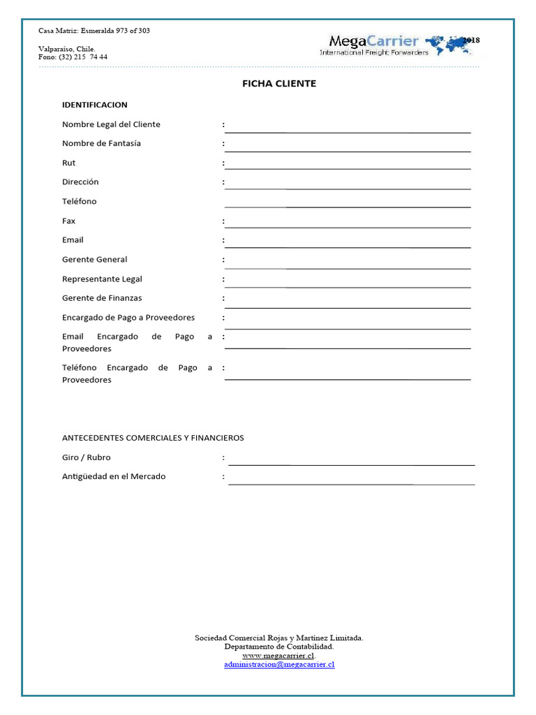 Ficha Cliente | PDF | Business | Economias