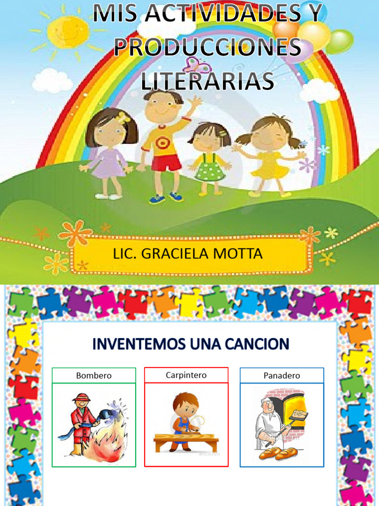 Mis Actividades y Producciones Literarias | PDF