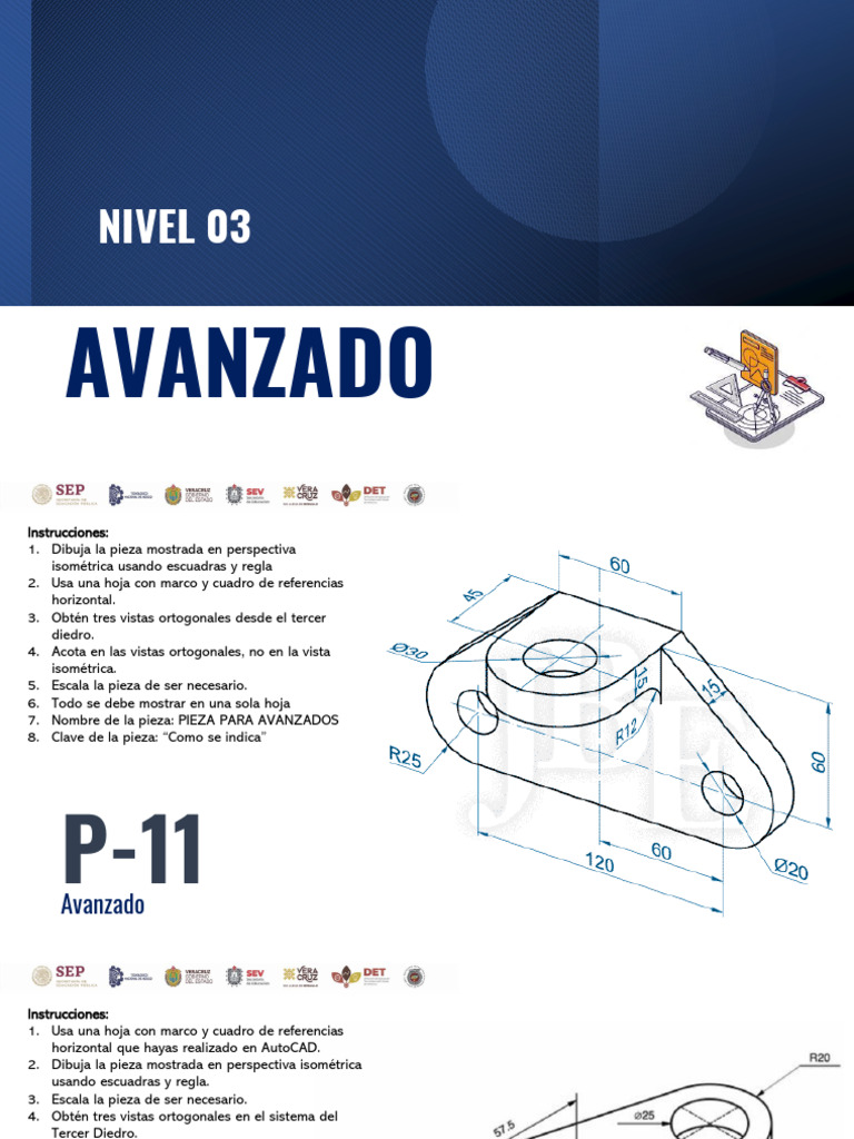 2.3 Isométricos Nivel 3 | PDF | Perspectiva (Gráfica)