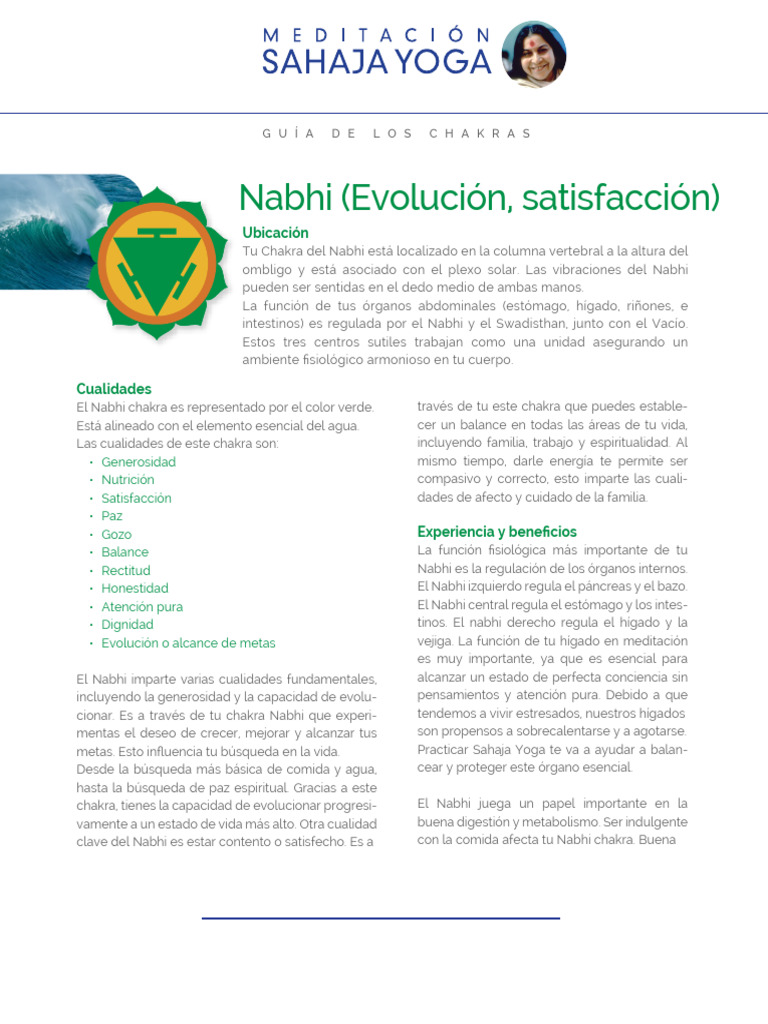 Nabhi Chakra en Sahaja Yoga | PDF | Chakra