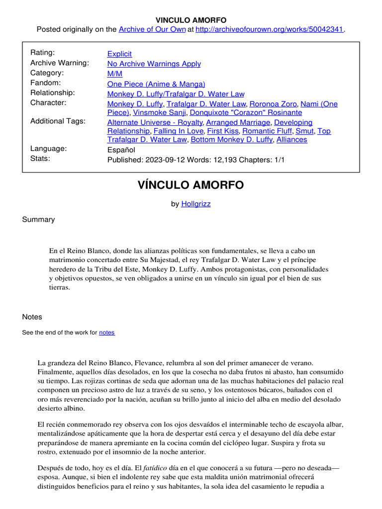 Vinculo Amorfo | PDF