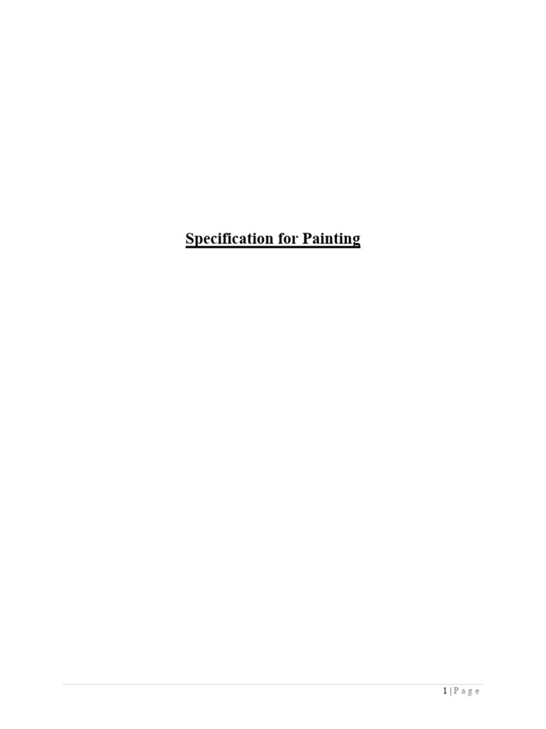 Specification For Painting of Structural Steel | Download Free PDF ...