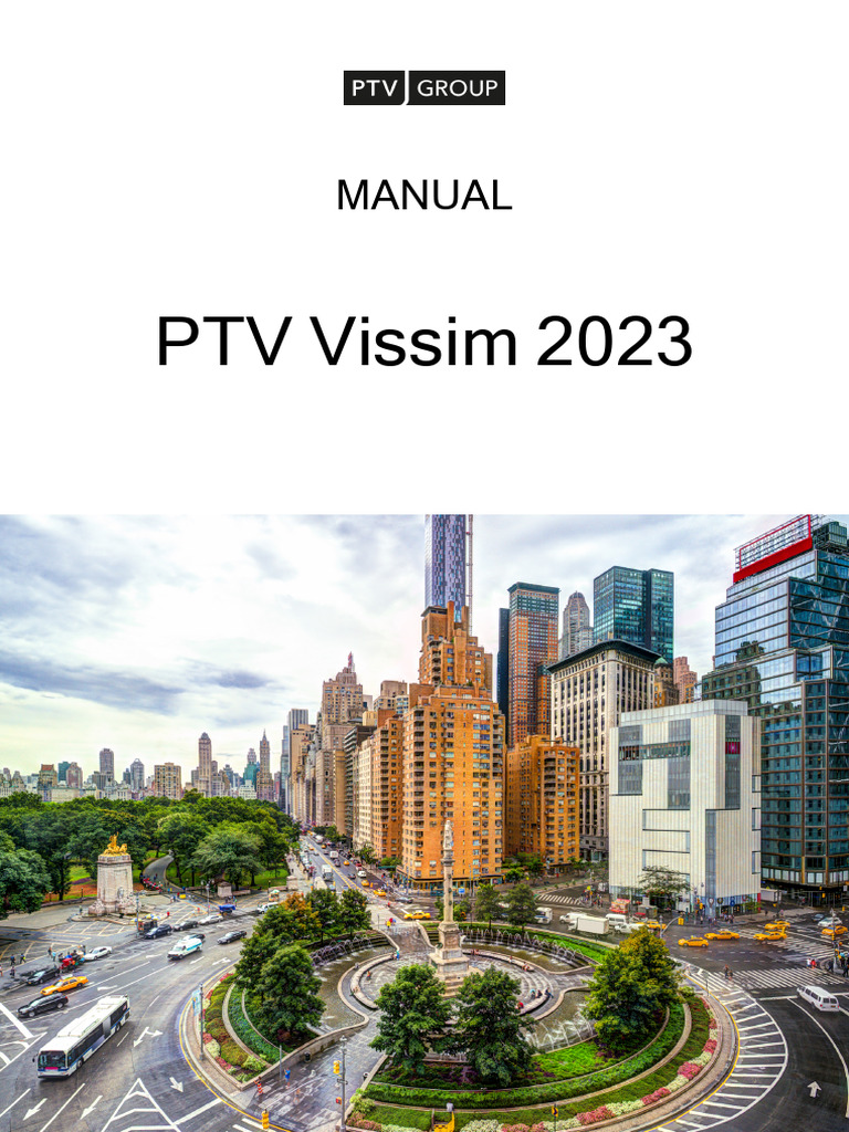 Vissim 2023 - Manual (Recovered) (Recovered) (Recovered) | PDF