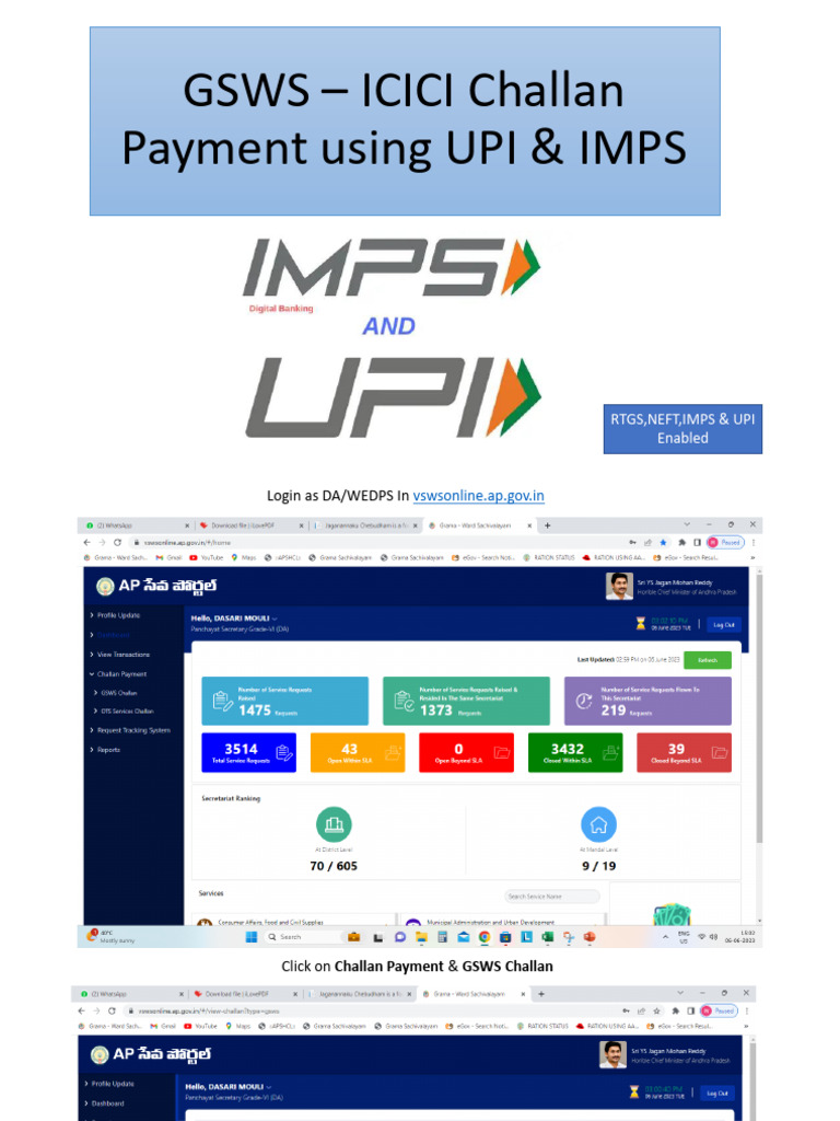ICICI Challan Payment via UPI & IMPS | PDF | Career & Growth | Finance ...