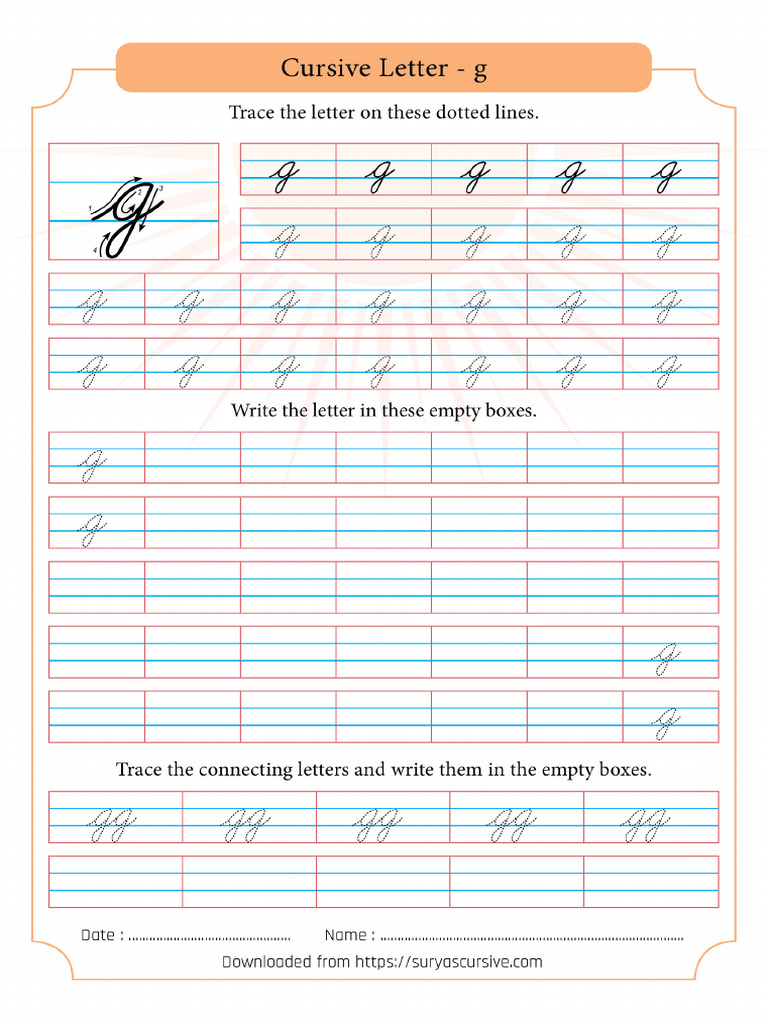 Cursive Lowercase Letters Worksheet Pages 7 | PDF