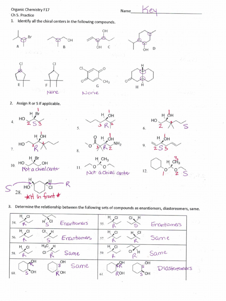 CH 5 Exercise Key | PDF