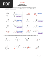 531 - Stereochem Practice Key | PDF | Chirality (Chemistry) | Space